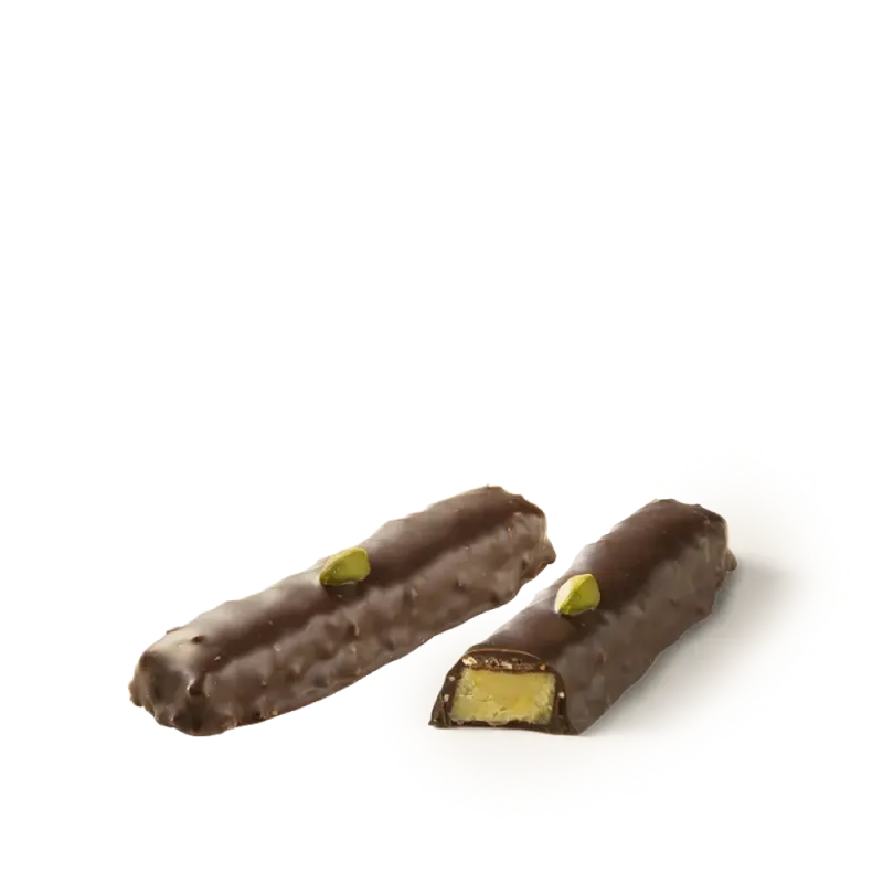Bouchée with pistachio and 63% dark chocolate | CLUIZEL